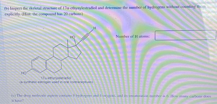 Solved The unsaturation number or degree of unsaturation (U) | Chegg.com