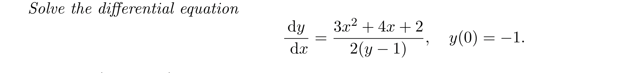 Solved (a) ﻿Solve the differential equation | Chegg.com
