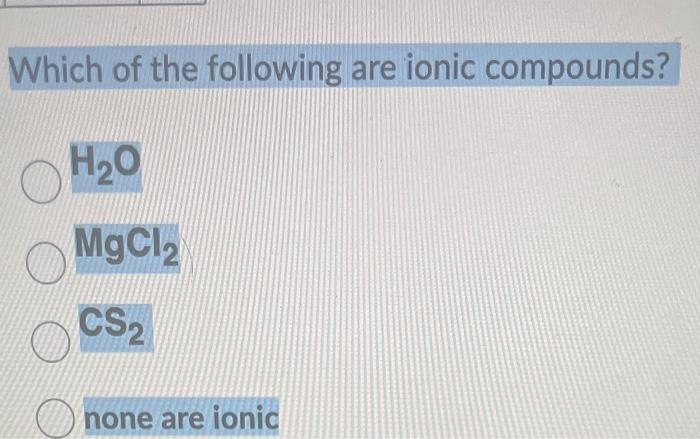 Solved Which polyatomic ion does this describe? one carbon | Chegg.com