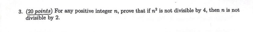 ( 20 ﻿points) ﻿For any positive integer n, ﻿prove | Chegg.com