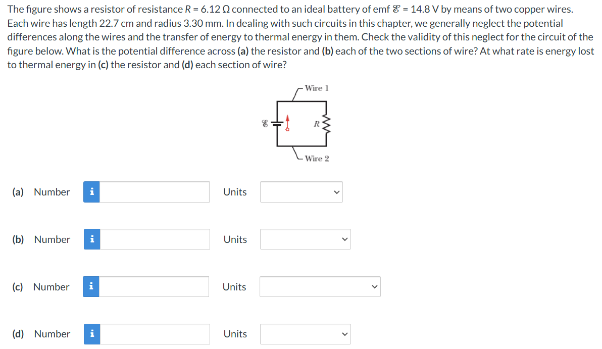 Solved The figure shows a resistor of resistance \( | Chegg.com