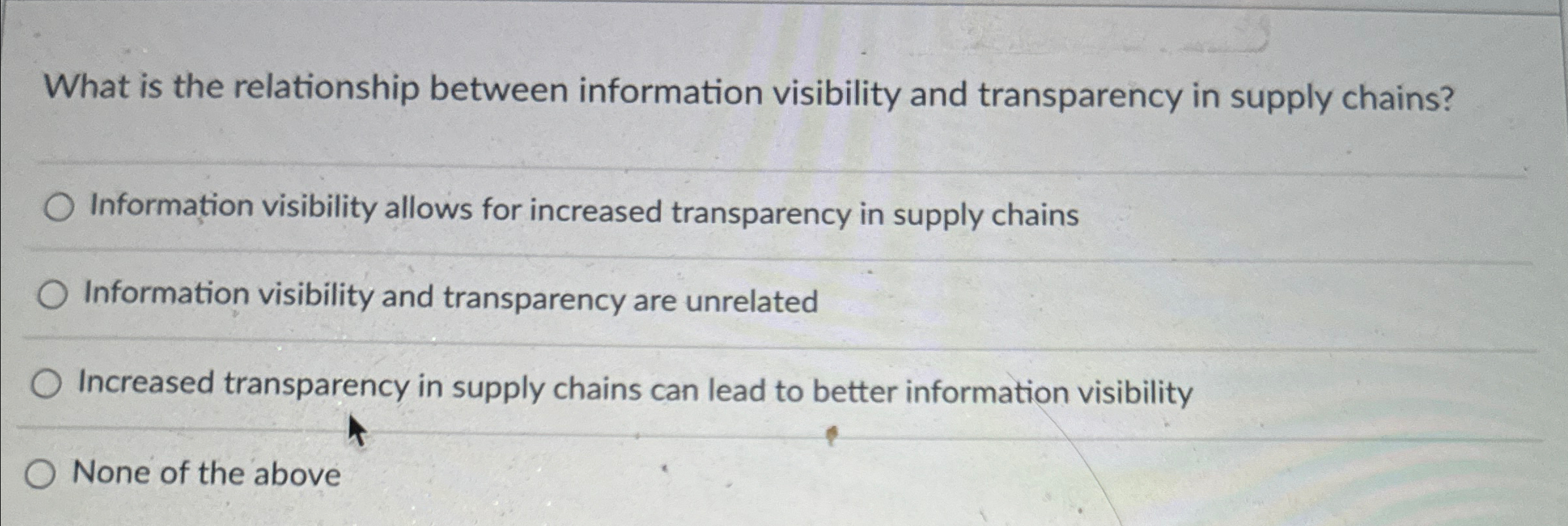 Solved What is the relationship between information | Chegg.com