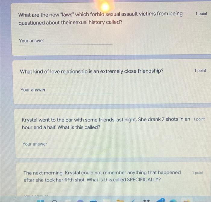 Solved 1 point What are the new "laws" which forbia sexual | Chegg.com