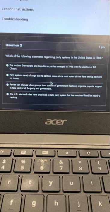 Lesson Instructions Troubleshooting | Chegg.com