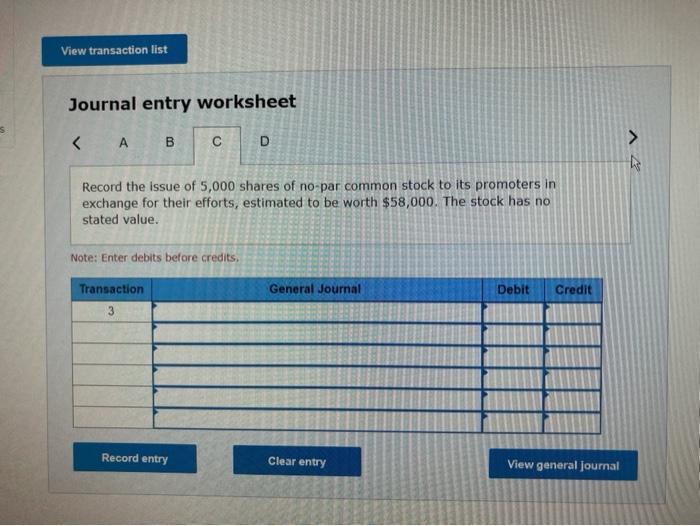 Solved Exercise 11-4 Recording stock issuances LO P1 Prepare | Chegg.com
