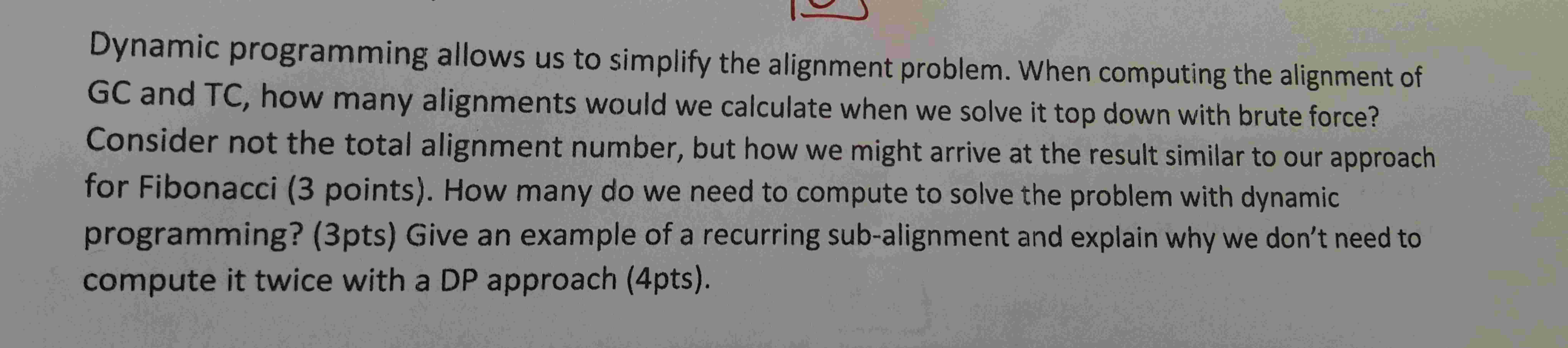 Dynamic programming allows us to simplify the | Chegg.com