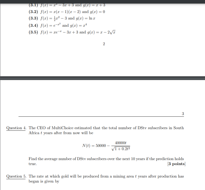Solved (3.1) f(x)=x3-3x+3 ﻿and | Chegg.com