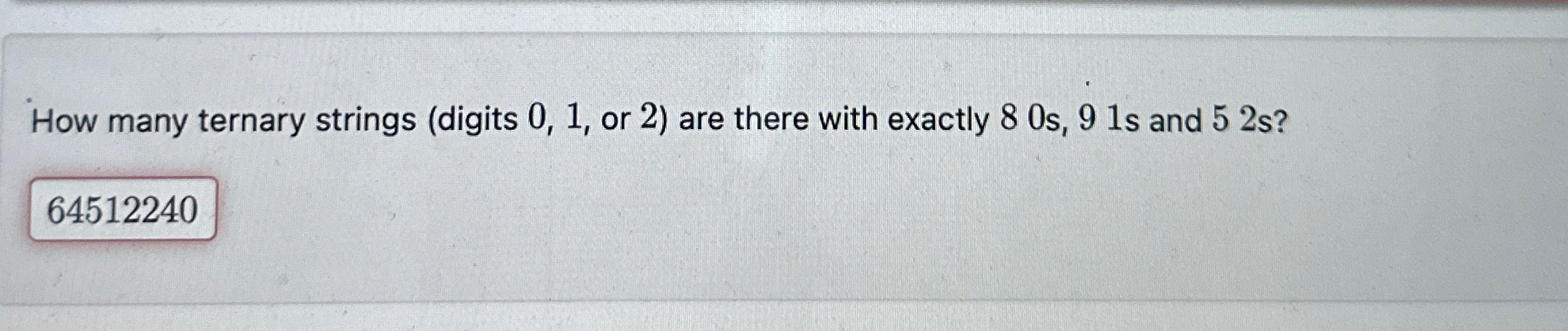 How Many Ternary Strings Digits 0 1 ﻿or 2 ﻿are
