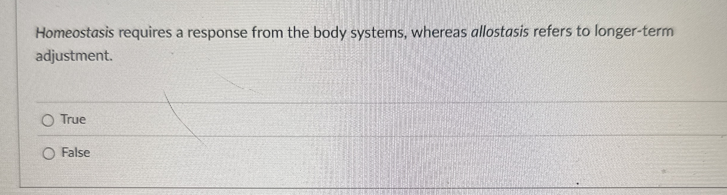 Solved Homeostasis requires a response from the body | Chegg.com