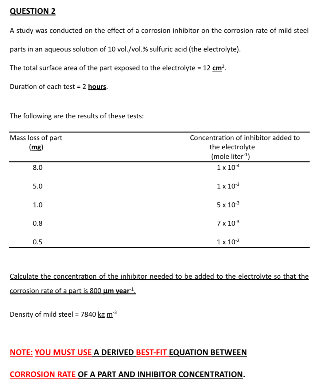 Solved QUESTION 2A study was conducted on the effect of a | Chegg.com
