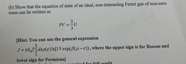 Solved Show that the equation of state of an ideal, | Chegg.com