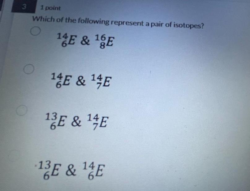 Solved 1 ﻿pointWhich of the following represent a pair of | Chegg.com