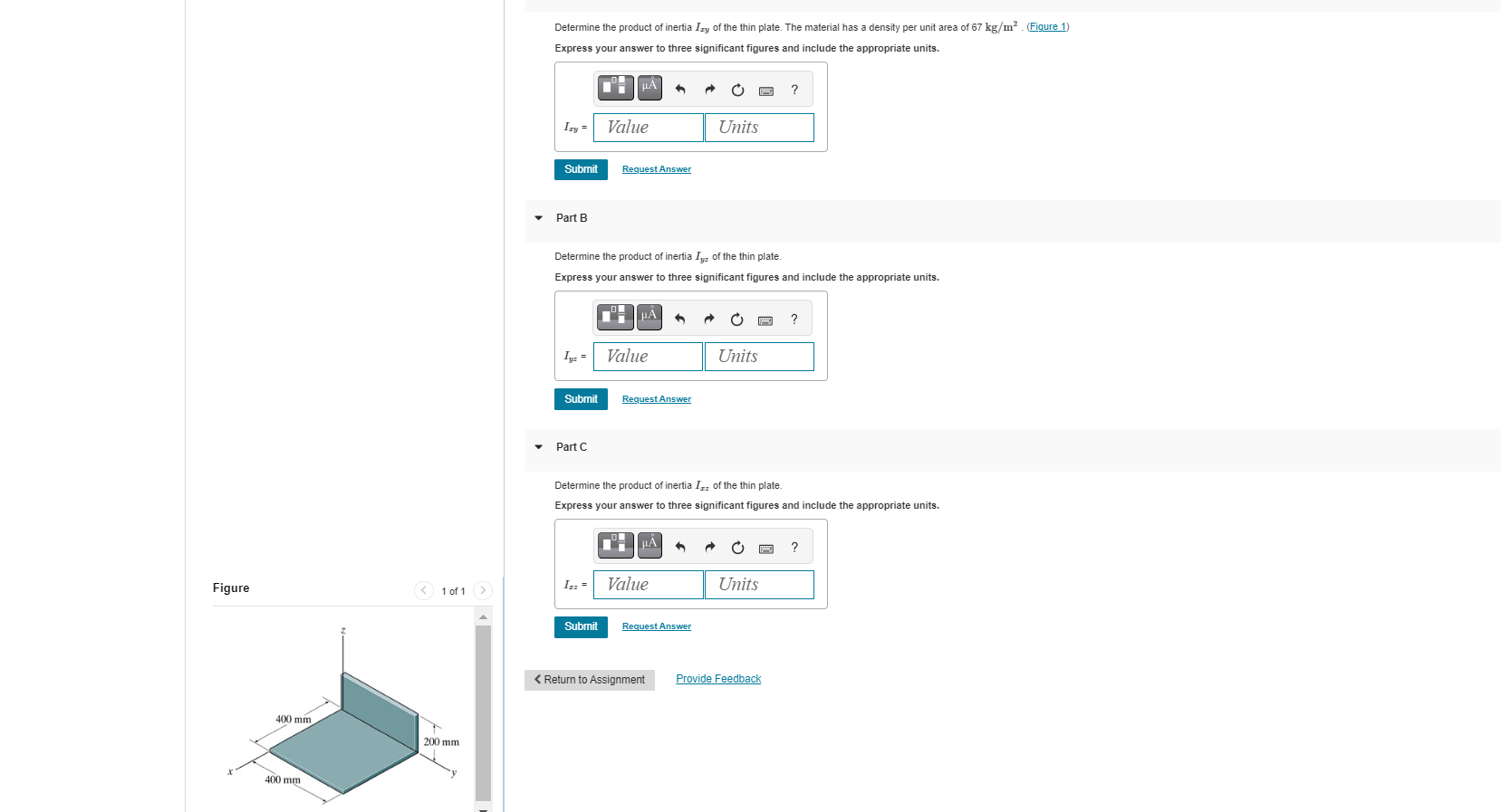Solved Determine the product of inertia Ixy ﻿of the thin | Chegg.com