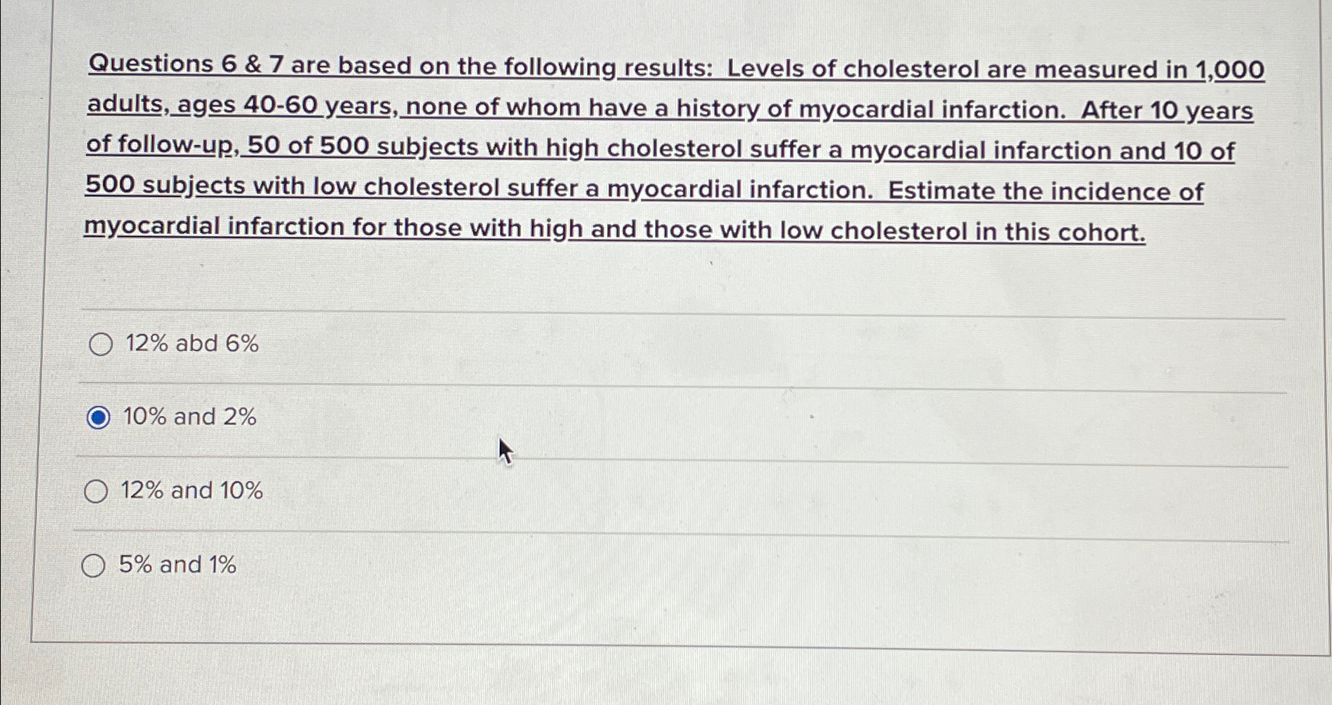 Solved Questions 6 ﻿& 7 ﻿are based on the following results: | Chegg.com
