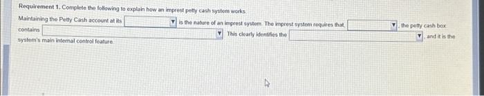 Solved Requirement 1. Complete the following to explain how | Chegg.com