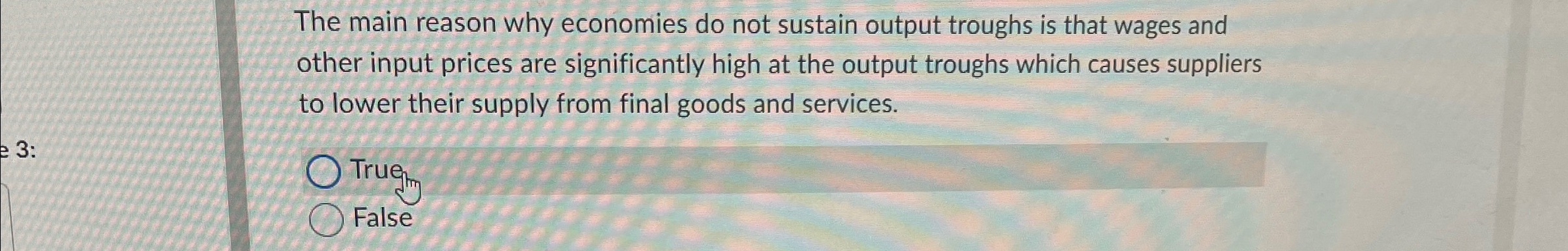Solved The main reason why economies do not sustain output | Chegg.com