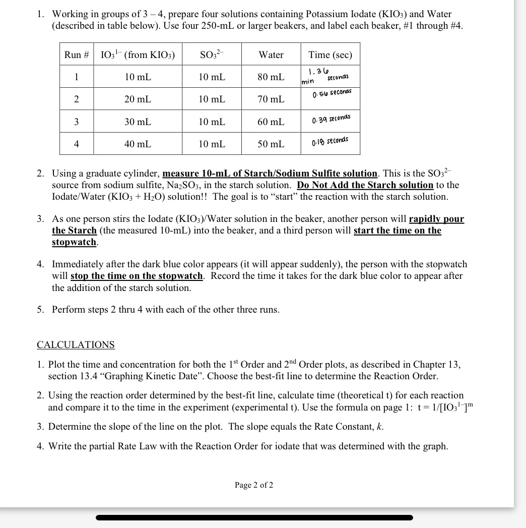 Solved Could you help me complete the calcultions #1-#4 | Chegg.com