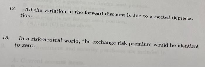 Solved PART I: TRUE/FALSE/UNCERTAIN QUESTIONS: (60 marks) | Chegg.com