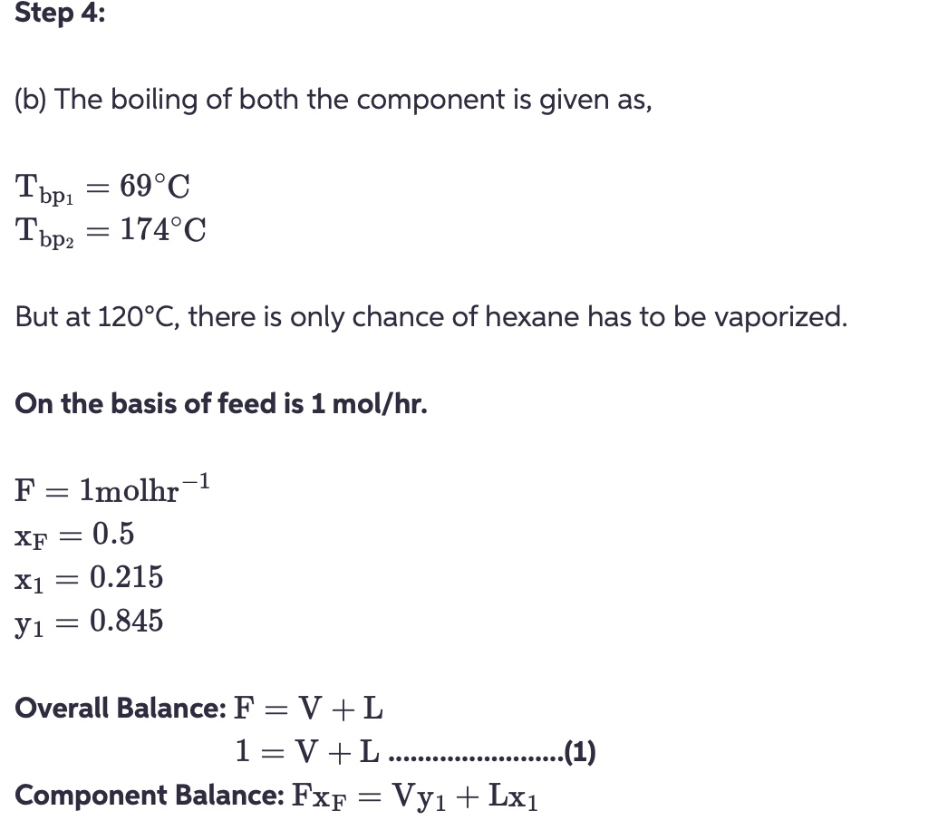 Solved An ideal equimolar mixture of hexane and decane is | Chegg.com