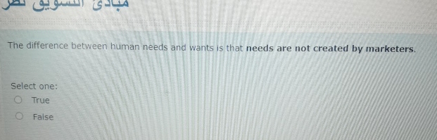 Solved The difference between human needs and wants is that | Chegg.com