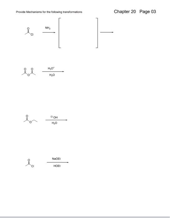 Solved Provide Mechanisms for the following transformations | Chegg.com