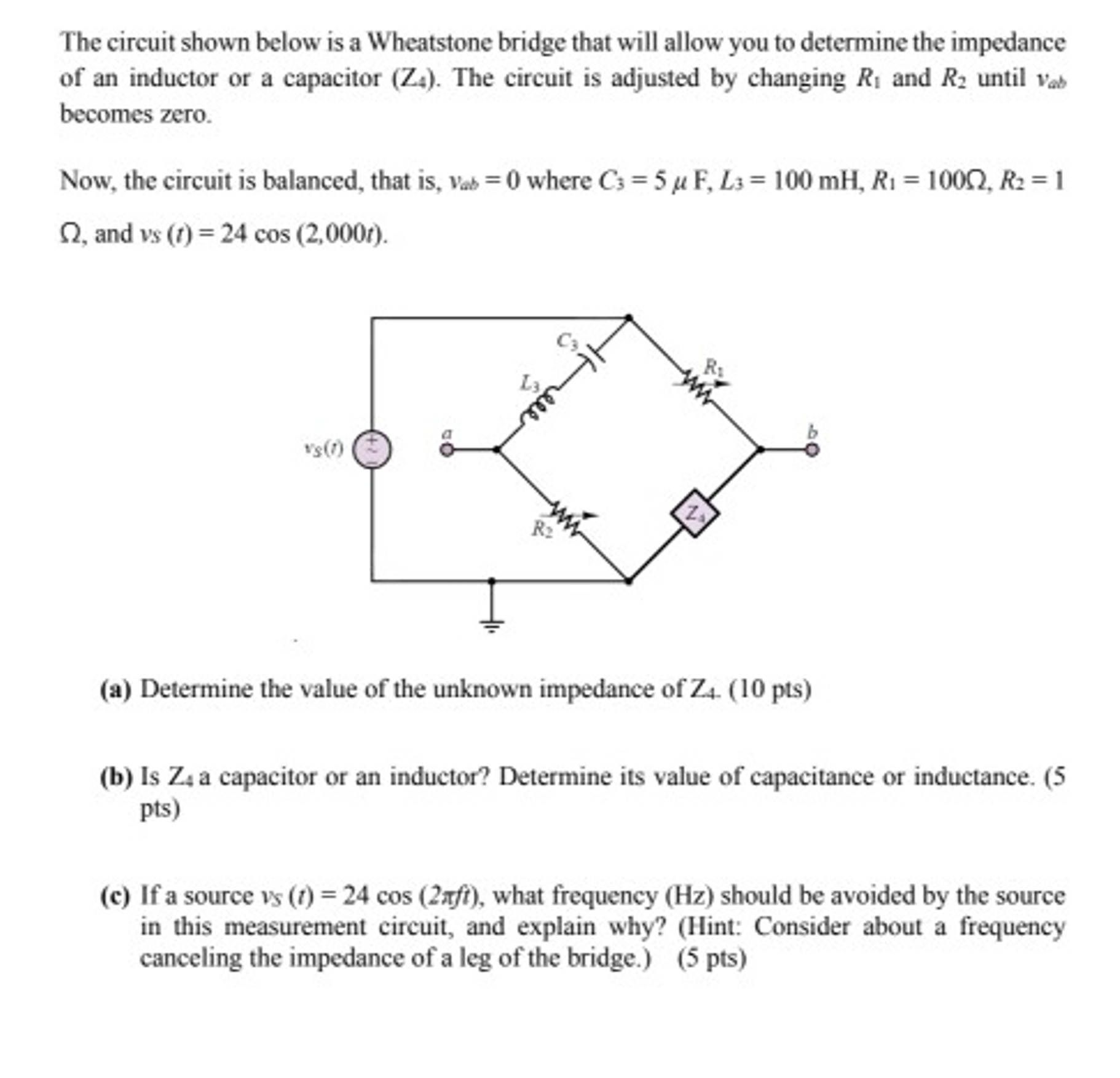 Solved The circuit shown below is a Wheatstone bridge that | Chegg.com
