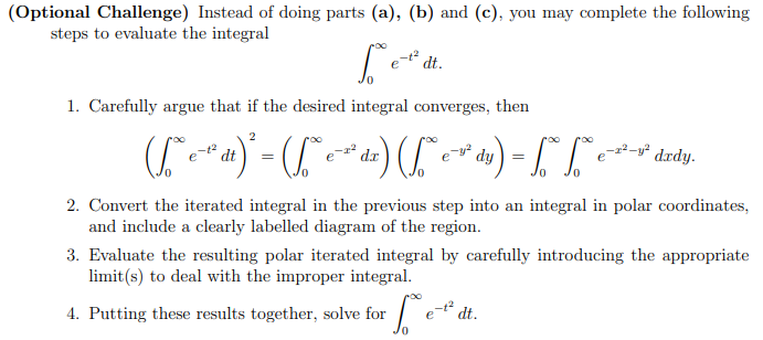 Solved (Optional Challenge) ﻿Instead of doing parts (a), (b) | Chegg.com