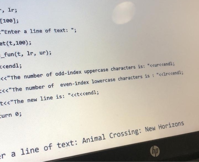 Solved the following functions in C++: ame: chars_fun | Chegg.com
