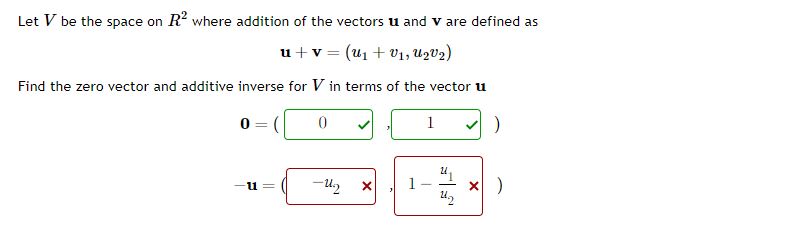 Solved Let V ﻿be the space on R2 ﻿where addition of the | Chegg.com