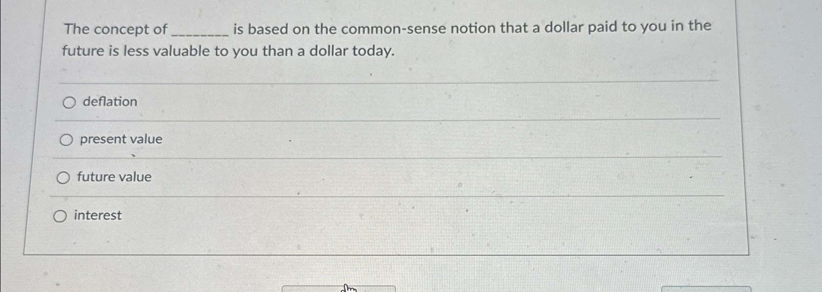 Solved The concept of is based on the common-sense notion | Chegg.com