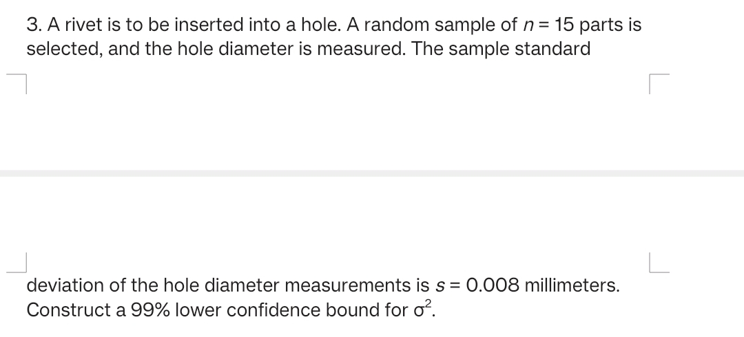Solved A rivet is to be inserted into a hole. A random | Chegg.com