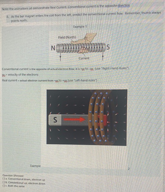 Solved Note: the animations all demonstrate Real Current. | Chegg.com