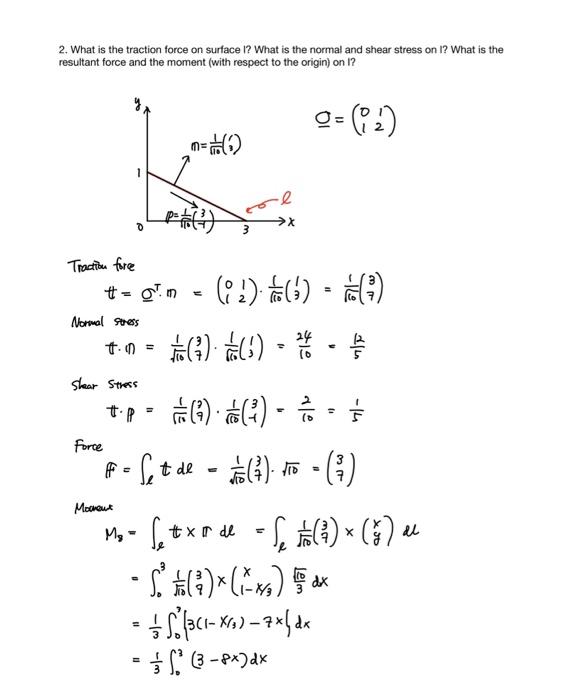 Solved =31[3x−4x2]032. What is the traction force on surface | Chegg.com