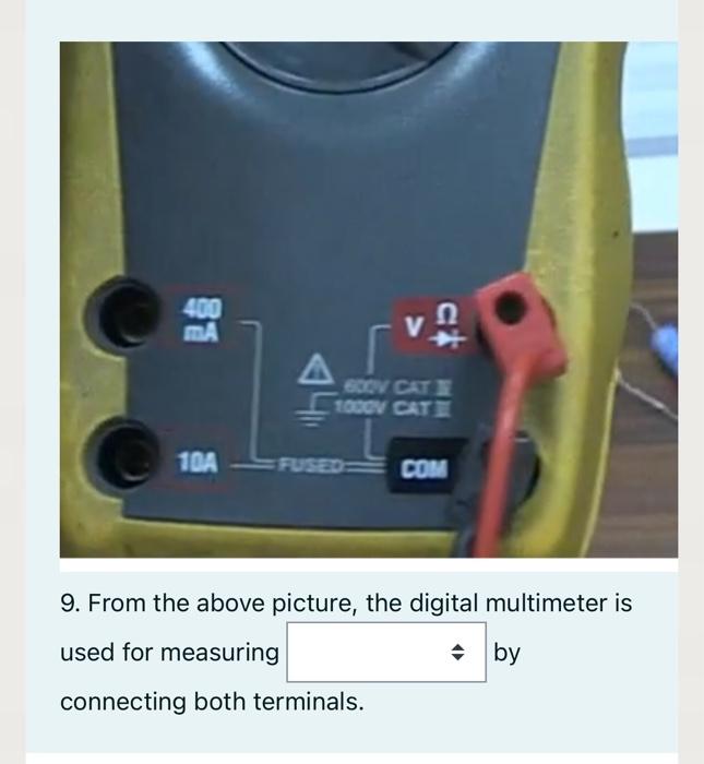 Solved Resistivity DC Voltage DC Current AC current 400 MA | Chegg.com
