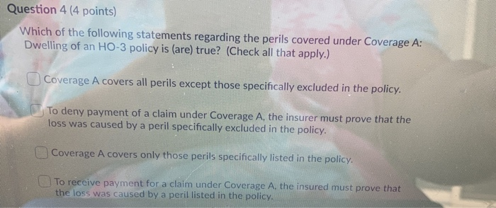 Solved Question 4 (4 points) Which of the following | Chegg.com