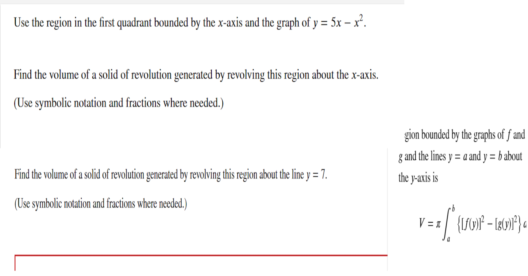Solved Disk method preferrably since that's the method I | Chegg.com
