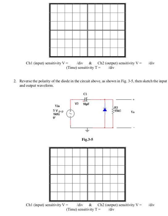 Solved Experiment 3 The Diode Clipper and Clamper | Chegg.com