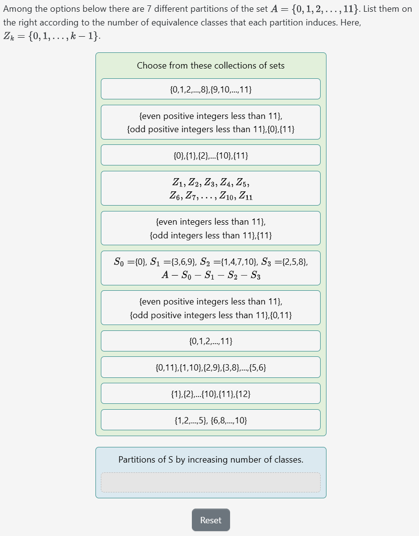 Solved Among the options below there are 7 ﻿different | Chegg.com