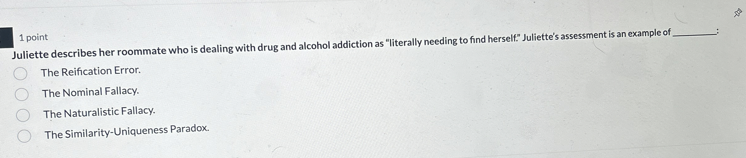 Solved 1 ﻿pointJuliette describes her roommate who is | Chegg.com