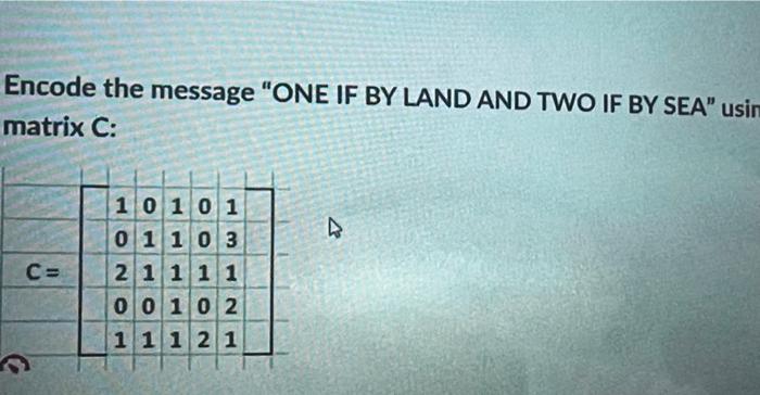Solved The number 1-26 were assigned to the letters from | Chegg.com
