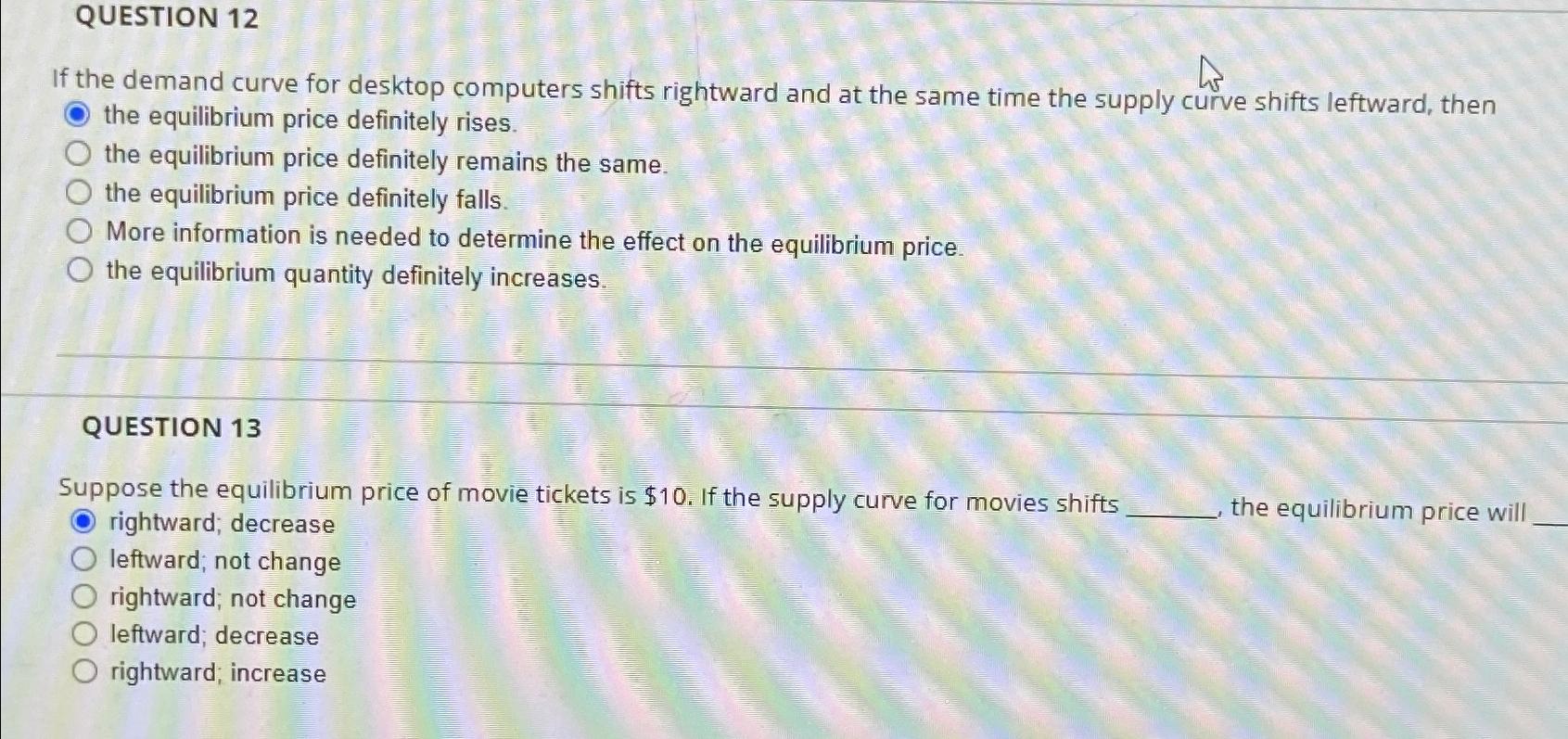 Solved QUESTION 12If the demand curve for desktop computers | Chegg.com