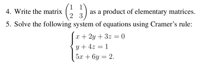 Solved 1. Solve the following system using Gaussian | Chegg.com
