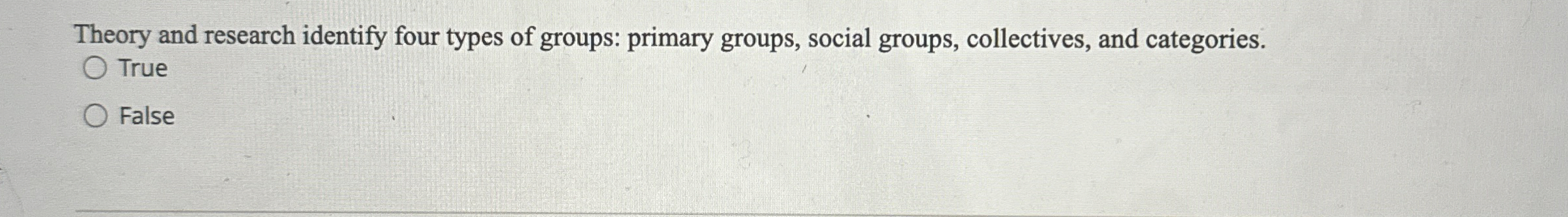Solved Theory and research identify four types of groups: | Chegg.com