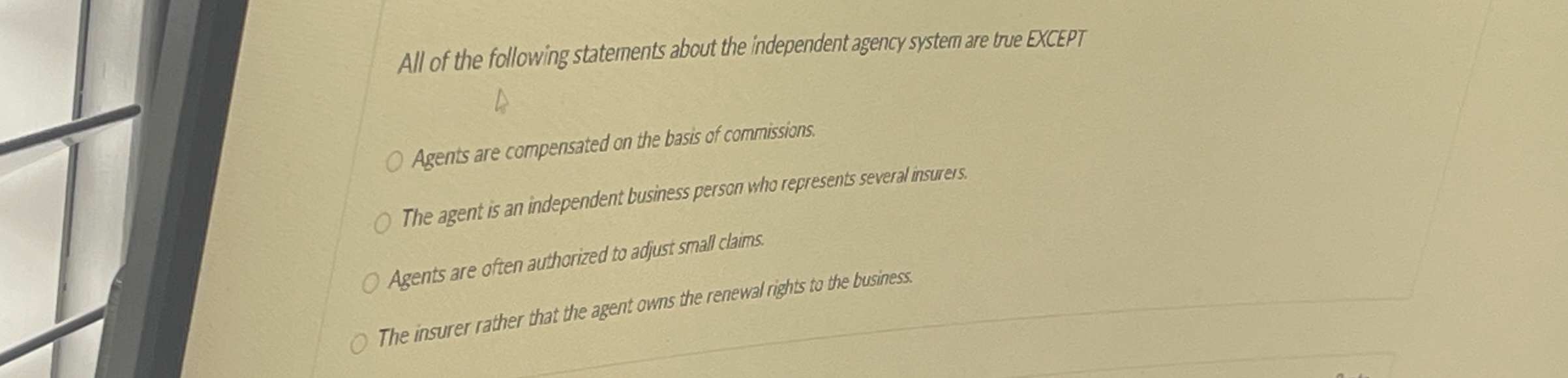 Solved All of the following statements about the independent | Chegg.com