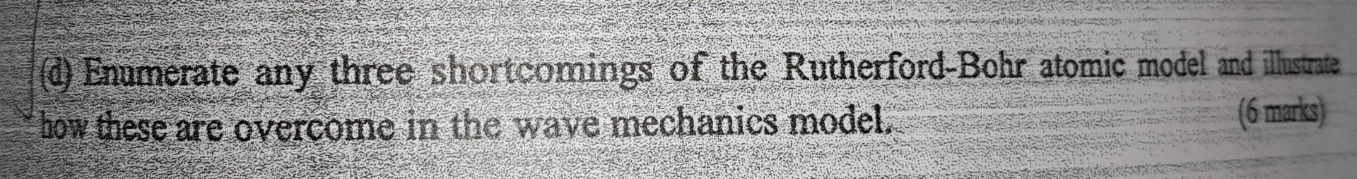 Solved (d) Enumerate any three shortcomings of the | Chegg.com