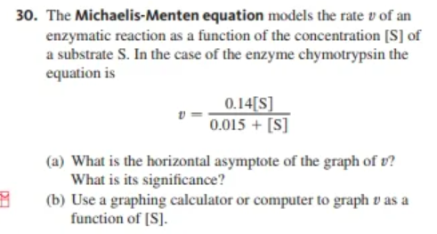 Solved The Michaelis-Menten equation models the rate | Chegg.com
