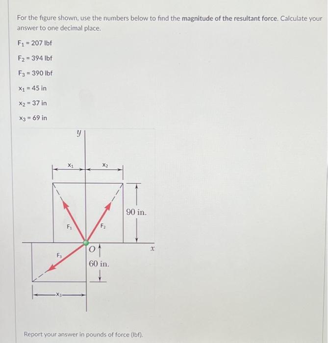 Solved For the figure shown, use the numbers below to find | Chegg.com
