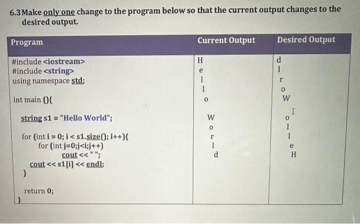 Solved 6.4 Write a C++ program that takes a string as an | Chegg.com