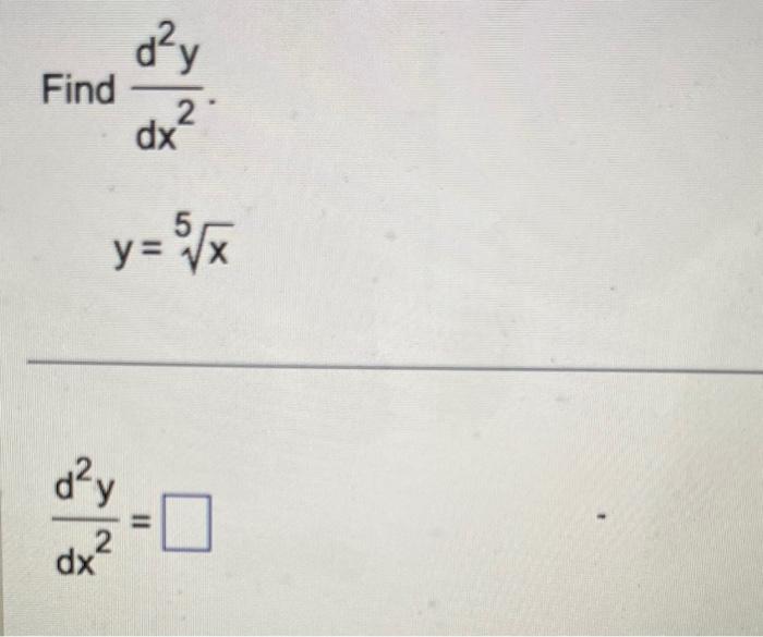 Solved Find y′′′ for the following function. f(x)=5x3+7x2+9x | Chegg.com