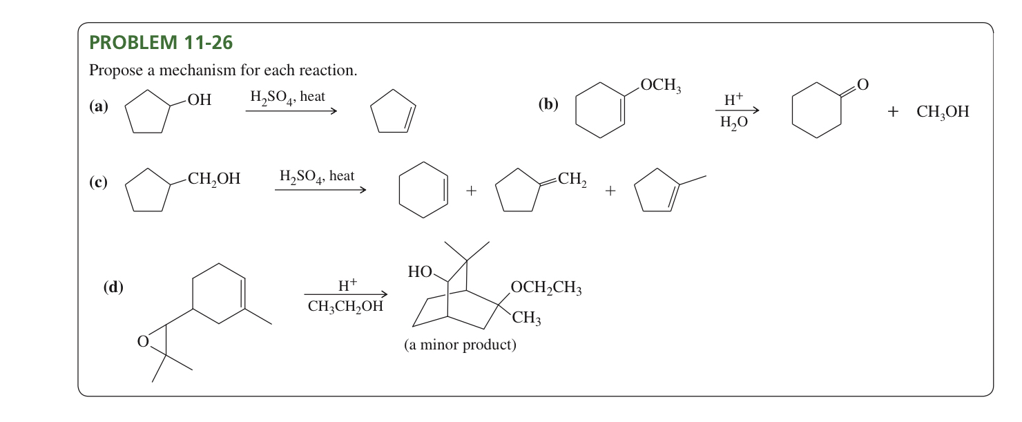 Solved PROBLEM 11-26Propose a mechanism for each | Chegg.com